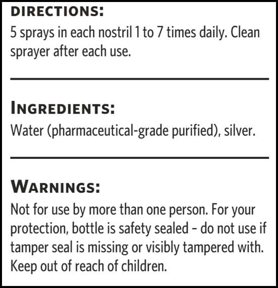 Argentyn 23 Professional Bio-Active Silver Hydrosol Natural Nasal Spra