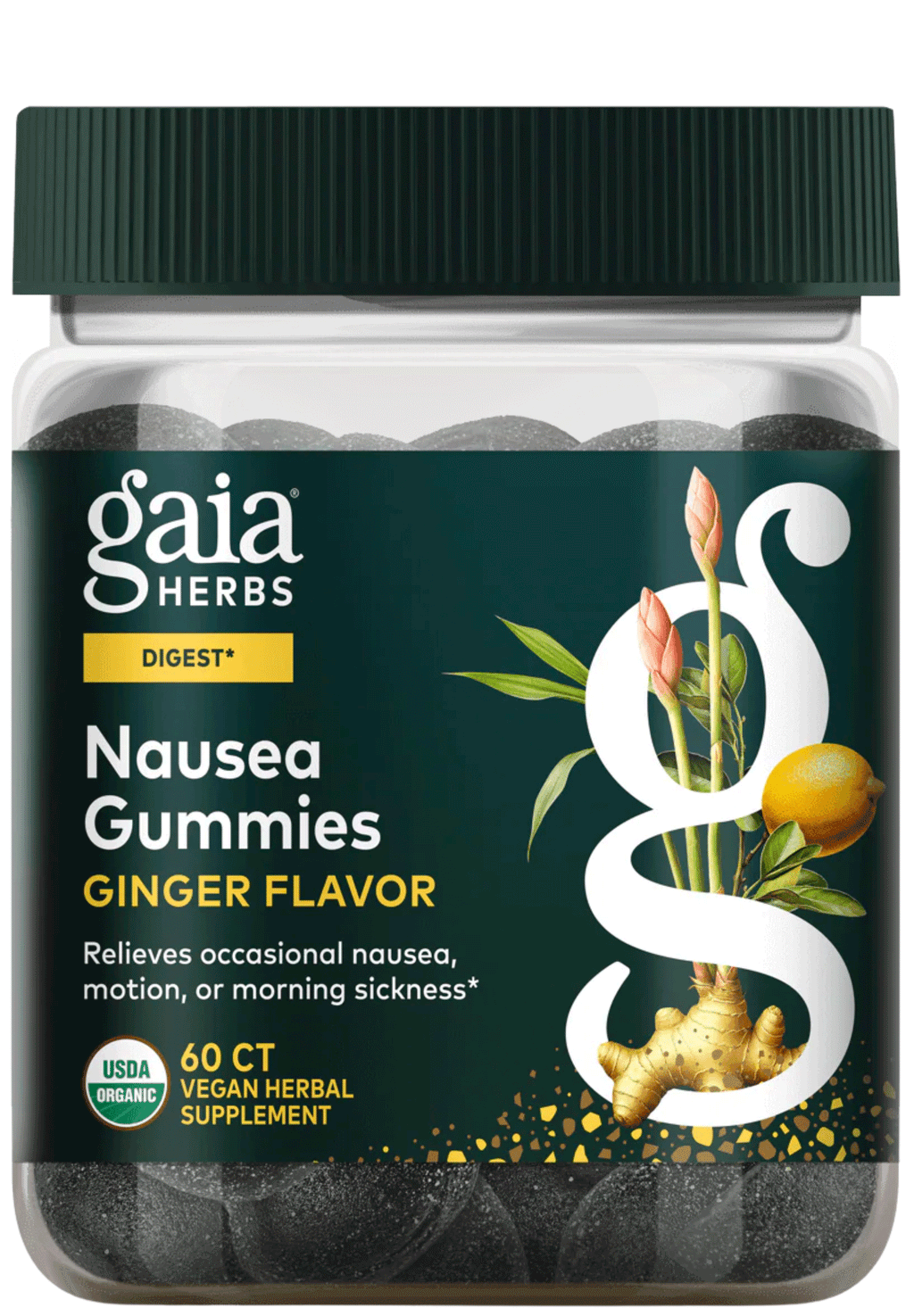 Gaia Herbs Nausea Gummies - Ginger