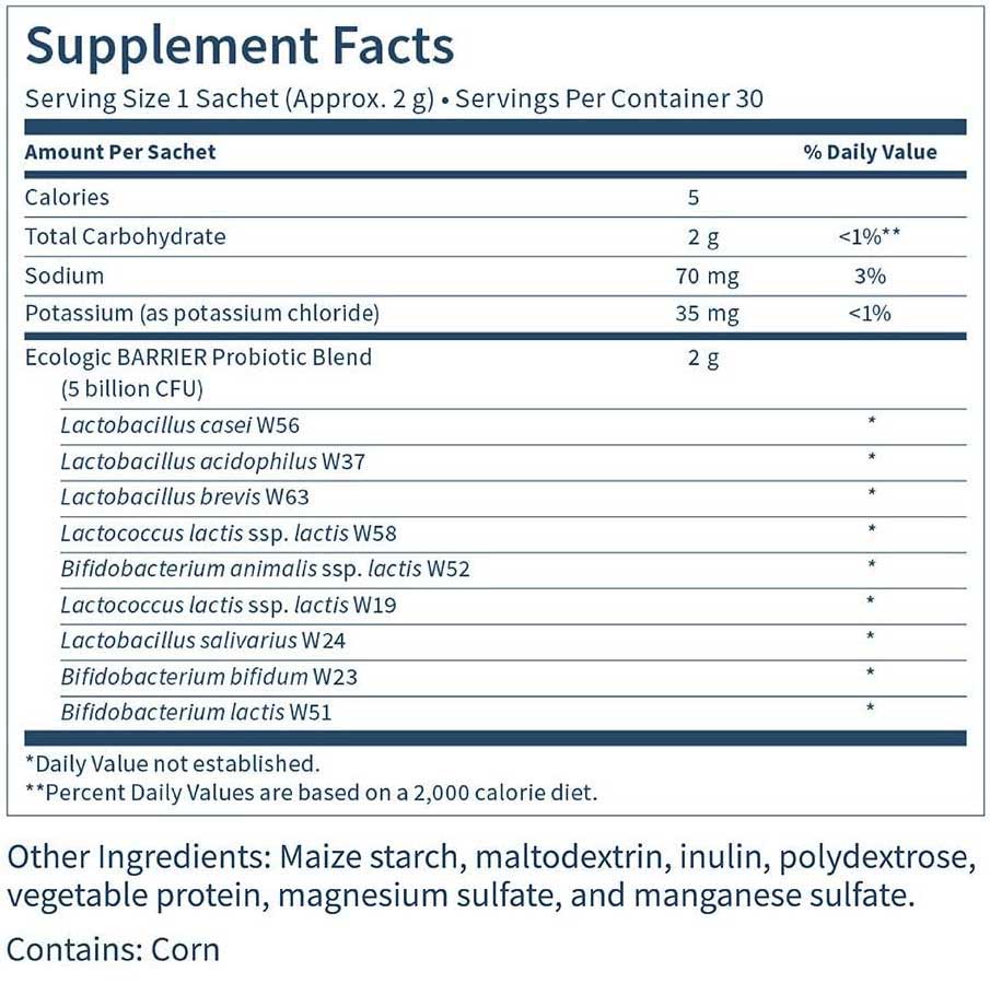 Klaire Labs Target gb-X™ Ingredients