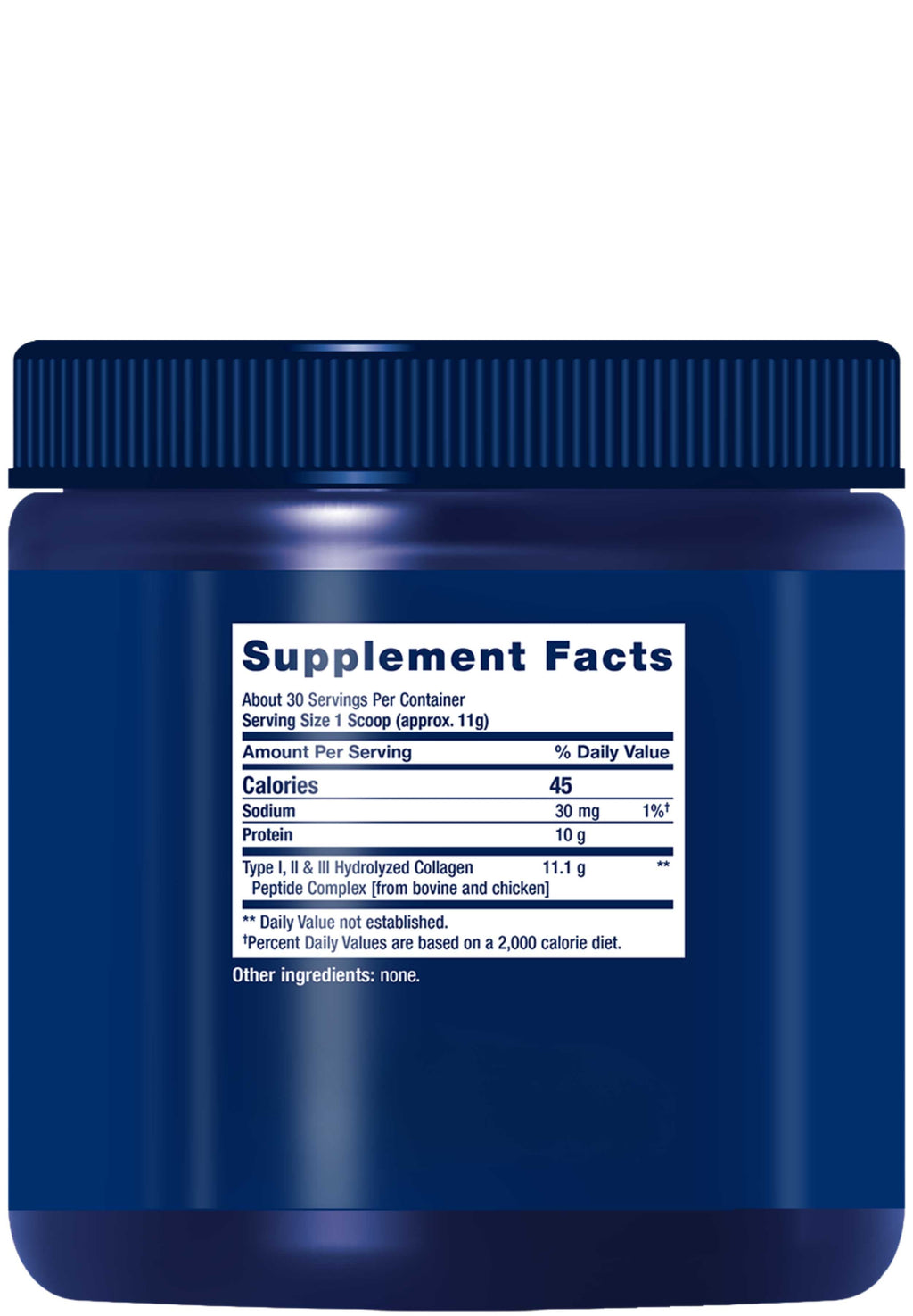 Life Extension Collagen Peptides for Skin & Joints Ingredients