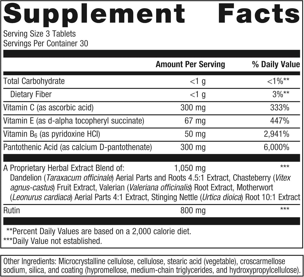 Metagenics Fem EstroPlex Ingredients