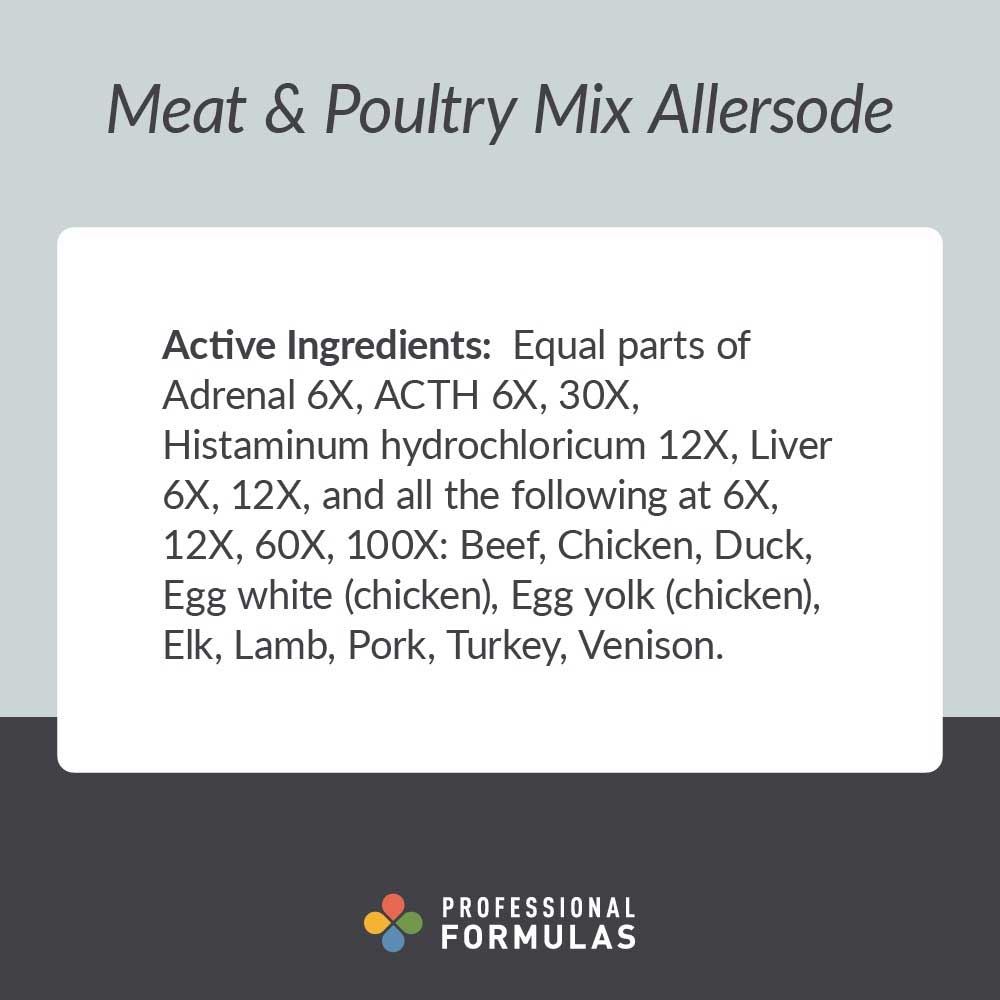 Professional Formulas Meat & Poultry Mix Allersode Ingredients