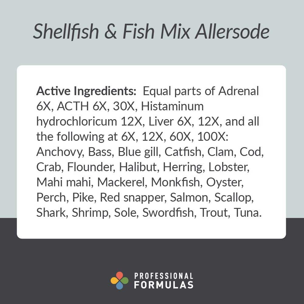 Professional Formulas Shellfish & Fish Mix Allersode Ingredients