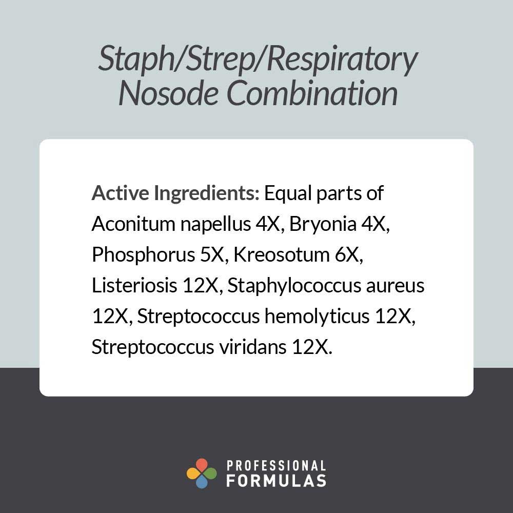 Professional Formulas Staph/Strep/Respiratory Nosode Combination ...