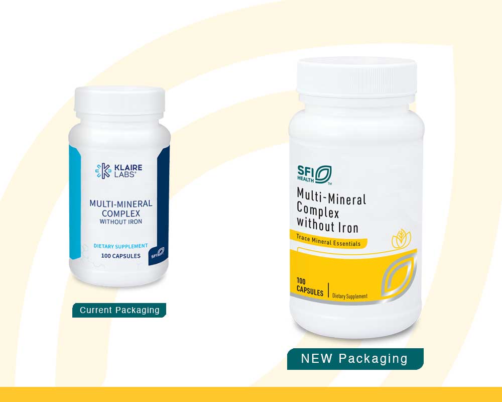 SFI HEALTH (Klaire Labs) Multi-Mineral Complex Without Iron New Look