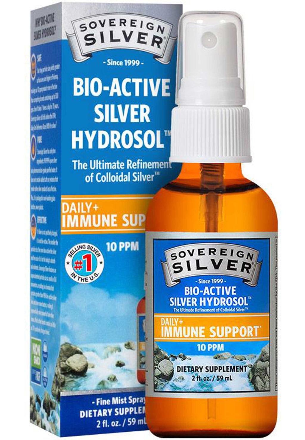 Sovereign Silver Bio-Active Silver Hydrosol - Fine Mist Spray Ingredients