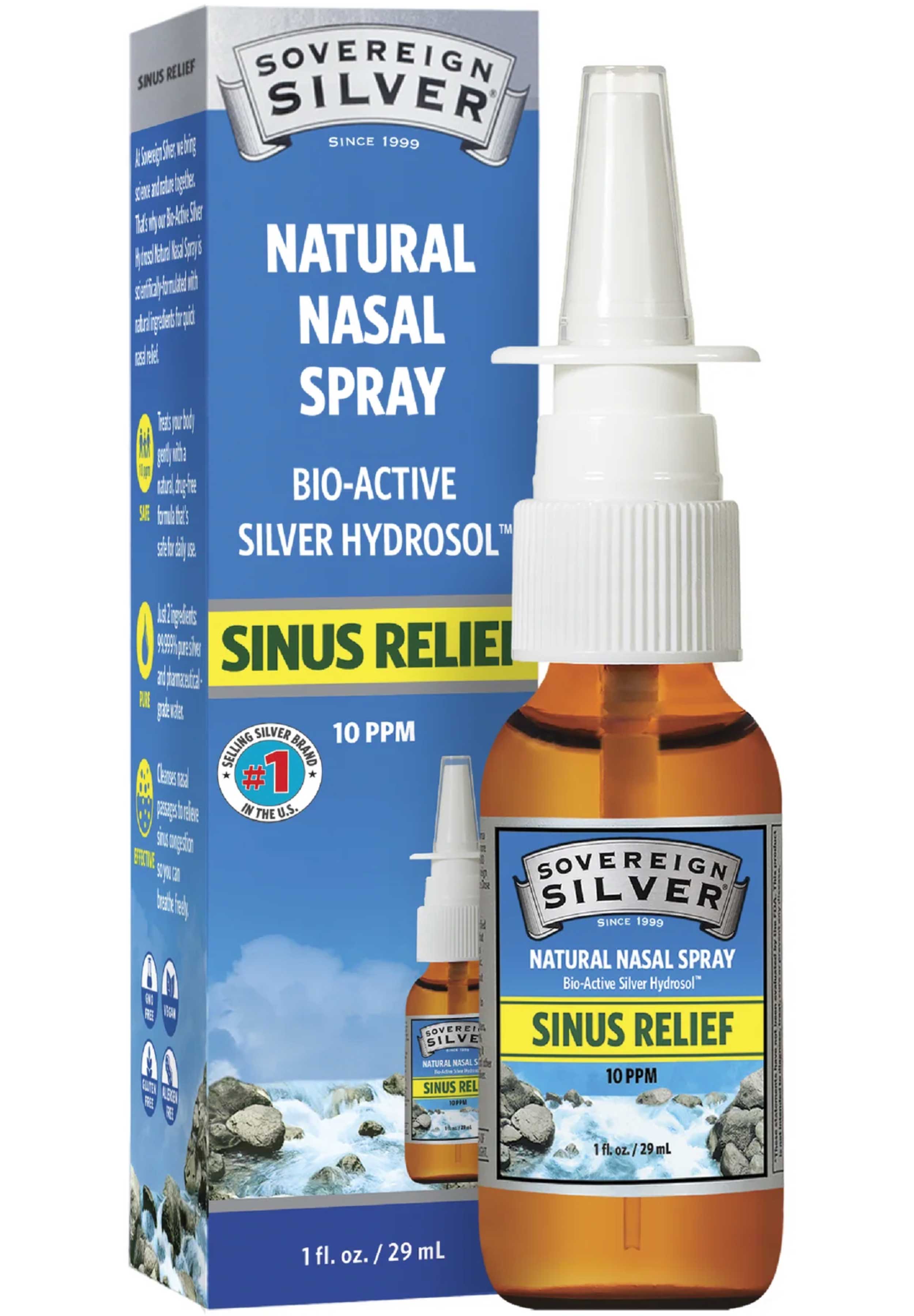 Sovereign Silver Bio Active Silver Hydrosol Natural Nasal Spray