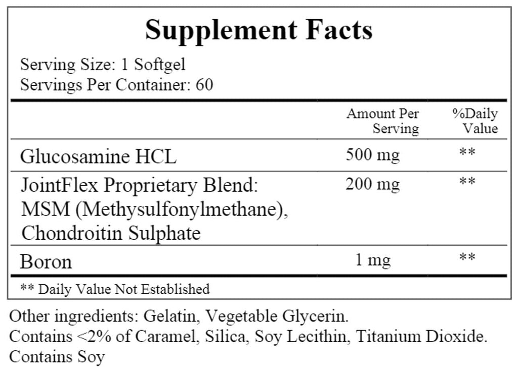 Ecological Formulas/Cardiovascular Research Chondrosamine Ingredients