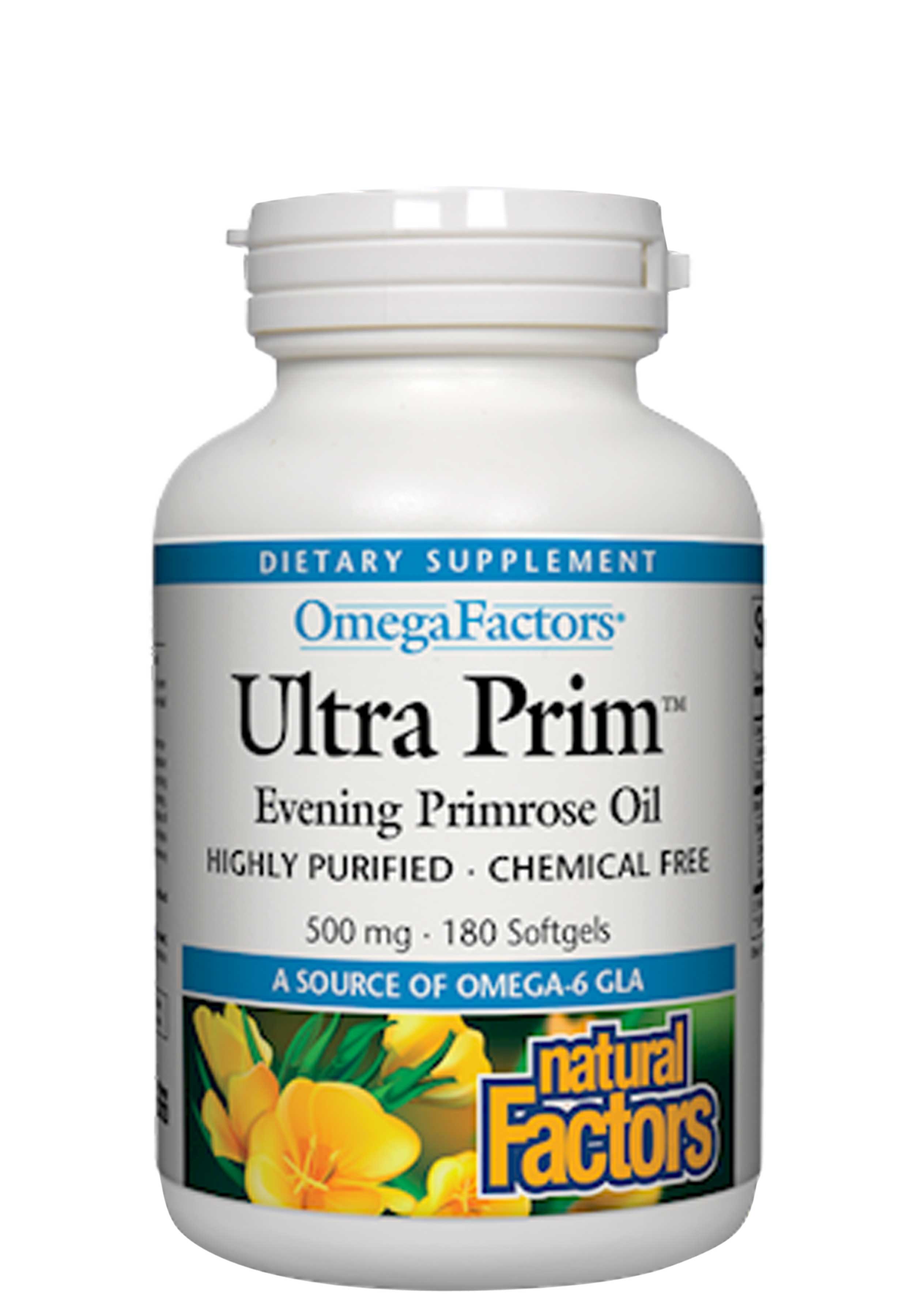 Natural Factors Ultra Prim Evening Primrose Oil 500 mg