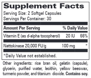Progressive Laboratories Nattokinase with Vitamin E