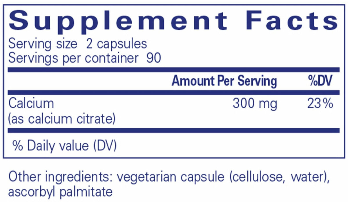 Pure Encapsulations Calcium (Citrate)