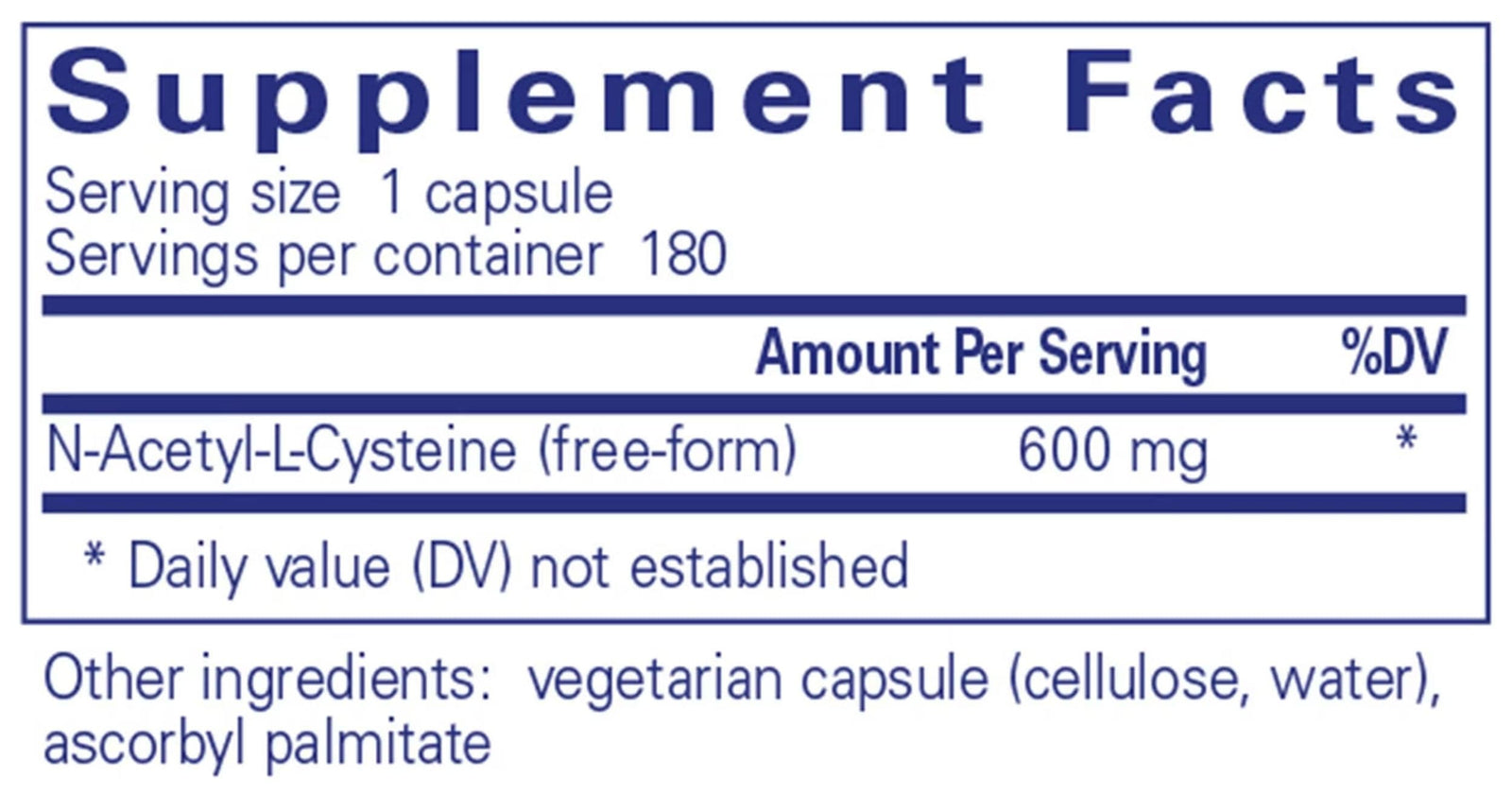 Pure Encapsulations NAC 600mg
