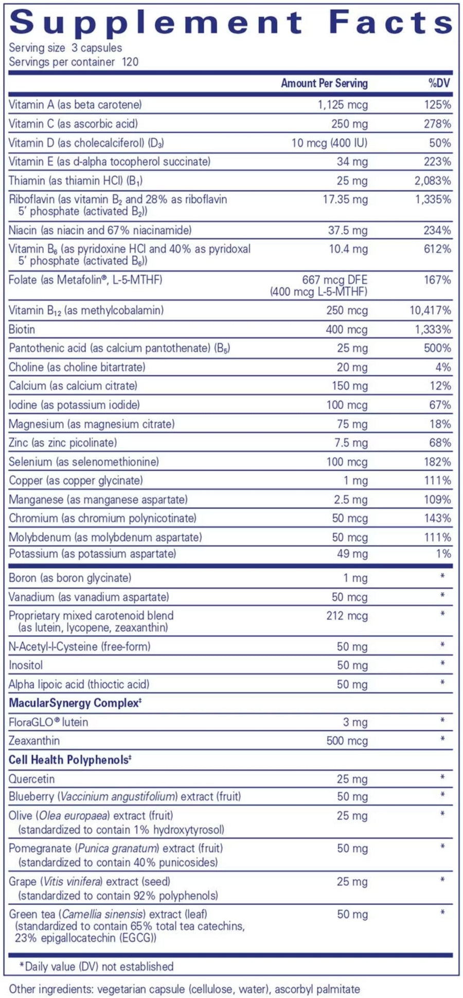 Pure Encapsulations Polyphenol Nutrients