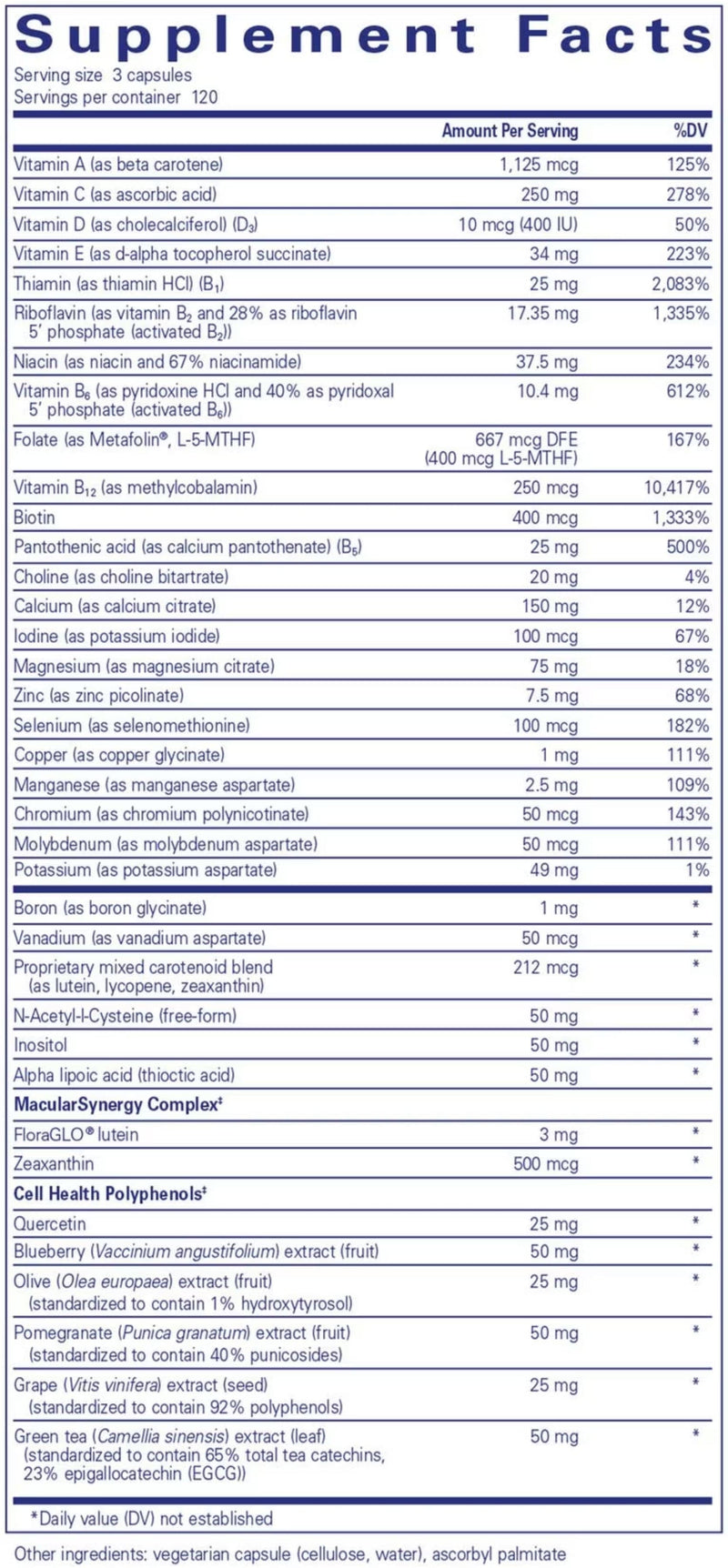 Pure Encapsulations Polyphenol Nutrients