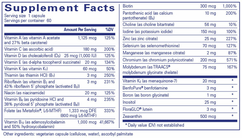 Pure Encapsulations PureGenomics Multivitamin